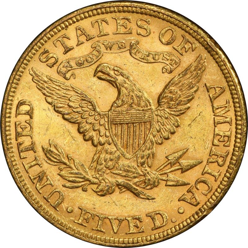 1888 $5 Liberty Head Half Eagle - Auction Prices & Value | Coinstrail